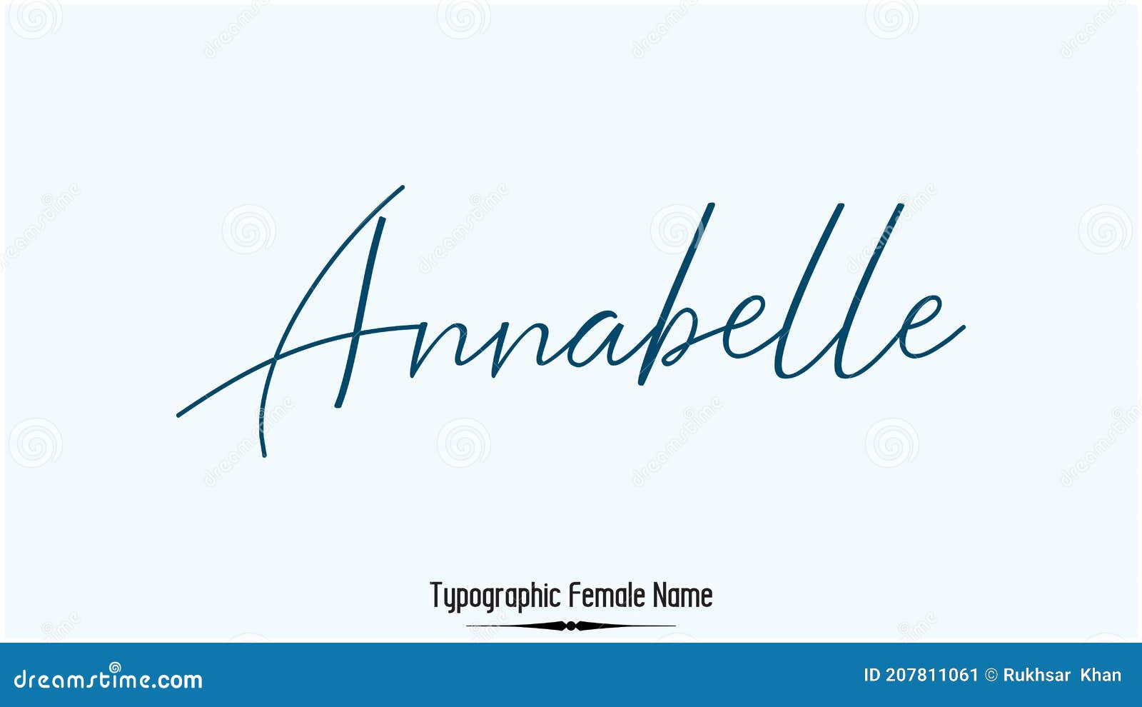 Annabelle Female Name - Beautiful Handwritten Lettering Modern ...