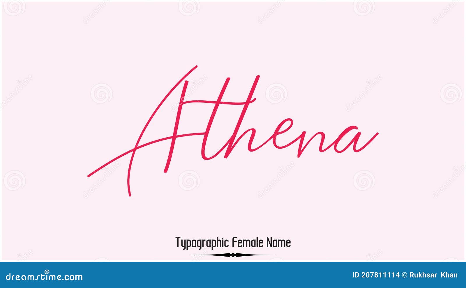 Athena Name Tattoo