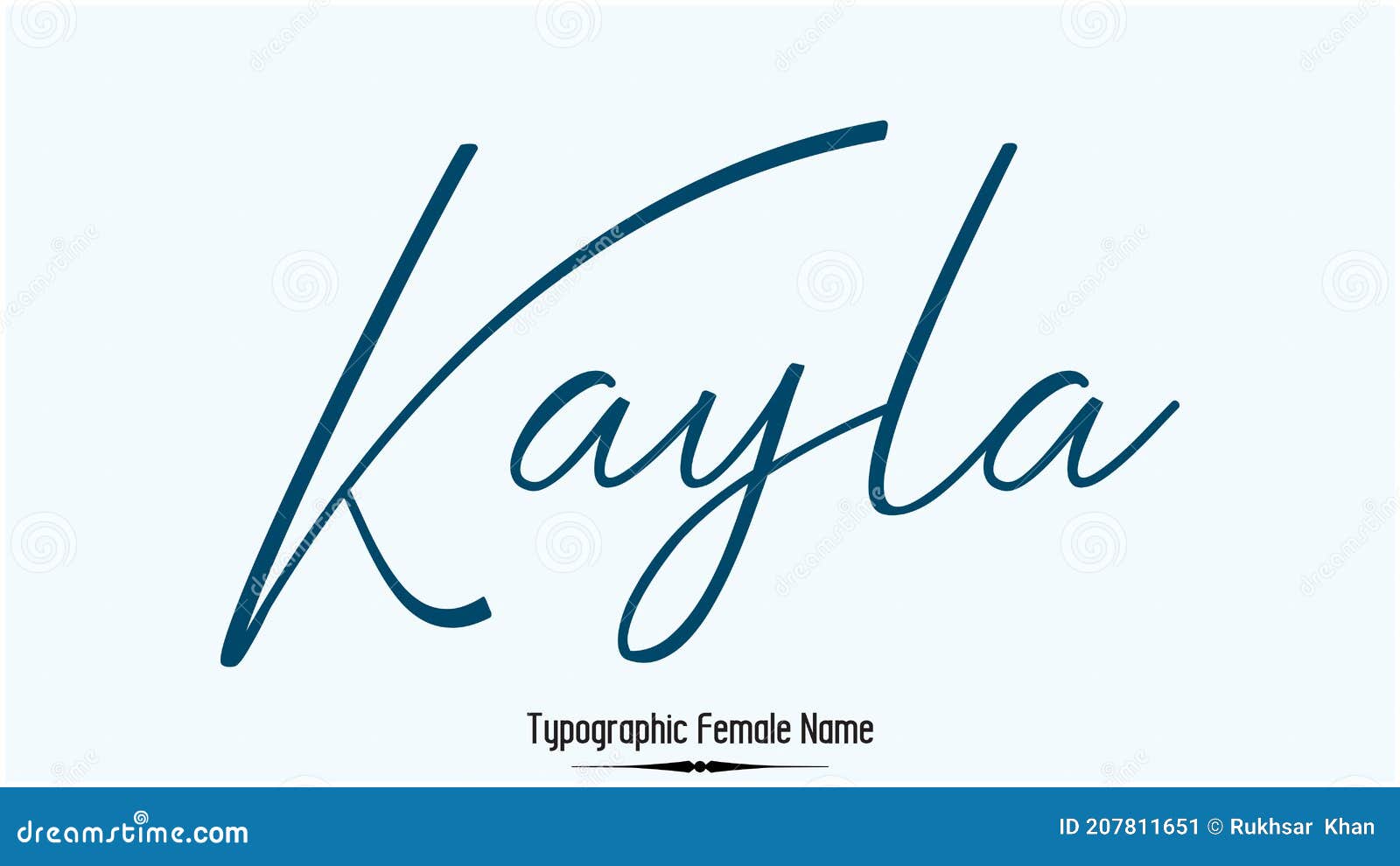 Kayla Female Name - Beautiful Handwritten Lettering Modern Calligraphy ...