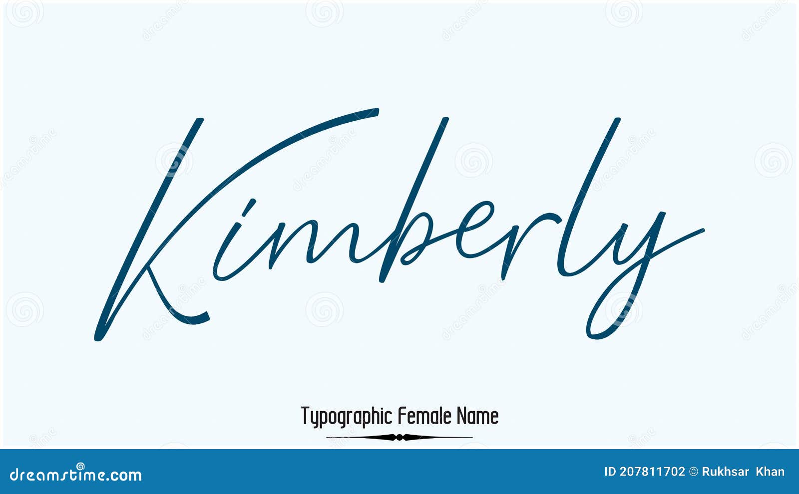 Kimberly Female Name - in Stylish Lettering Cursive Typography Text ...
