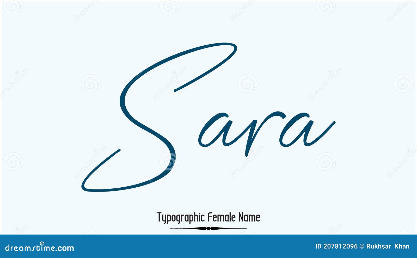 Sara Female Name - Beautiful Handwritten Lettering Modern Calligraphy ...