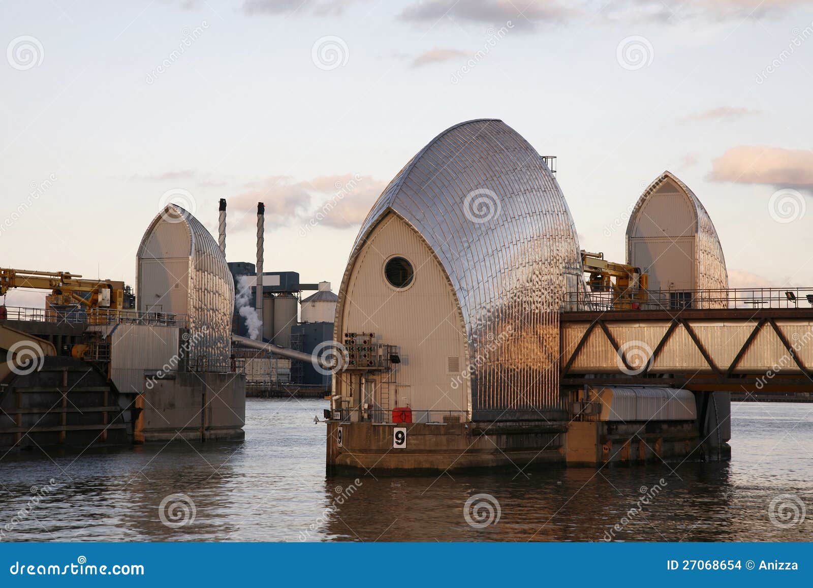Thames barrier stock photo. Image of defence, ecological - 27068654