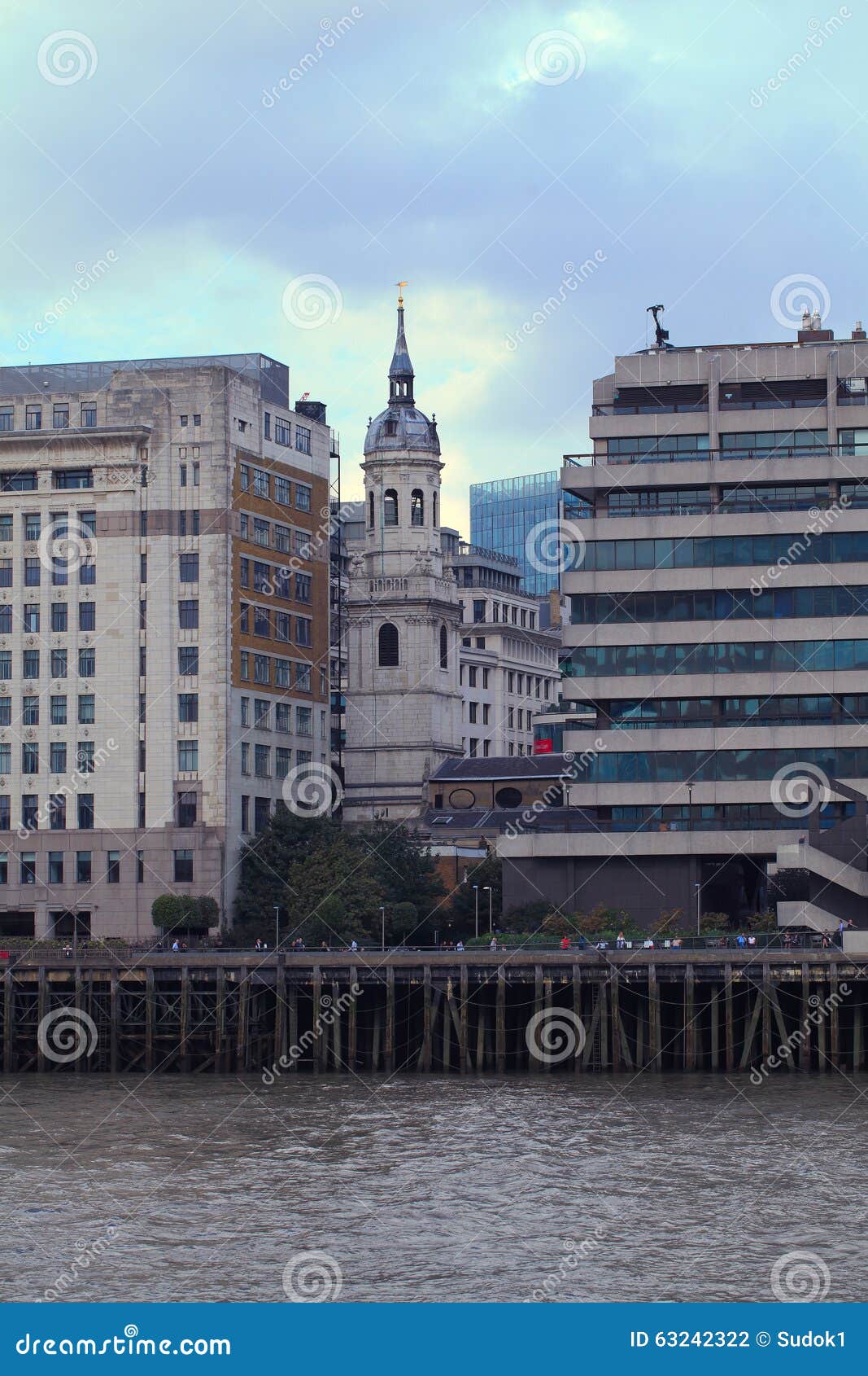 Thames Embankment and London Architecture Stock Photo - Image of ...