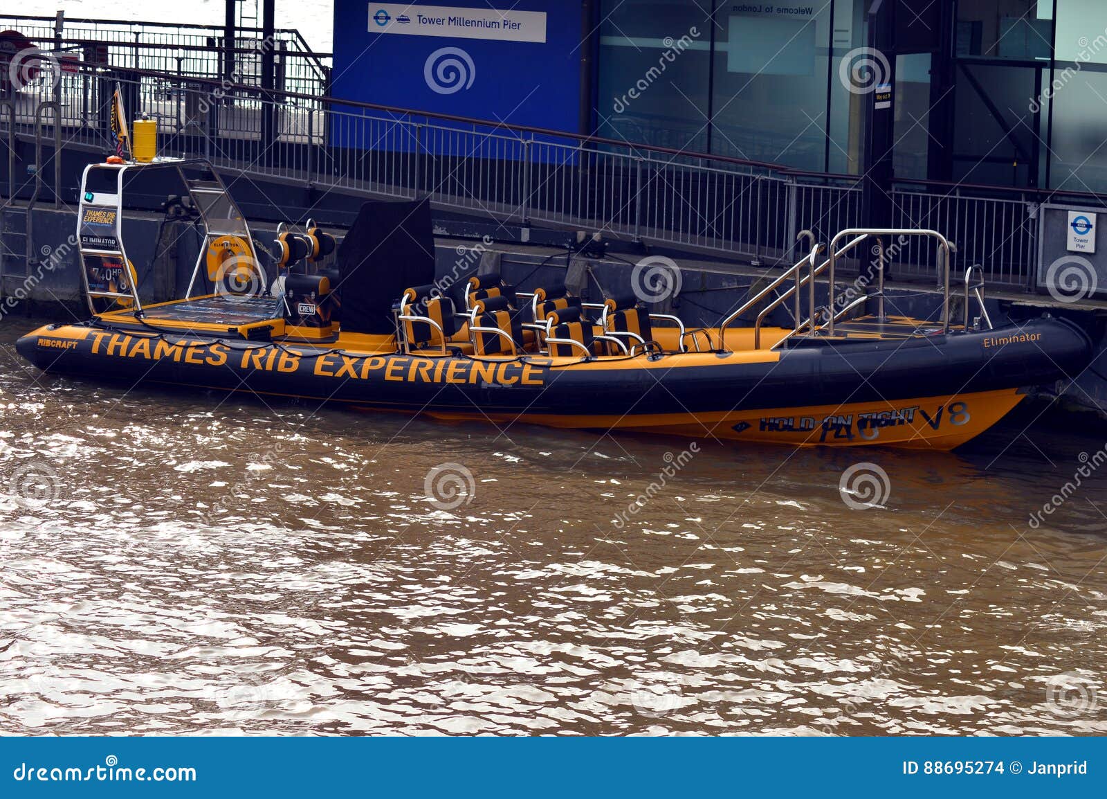 Thames RIB Experience boat editorial stock image. Image of transport ...
