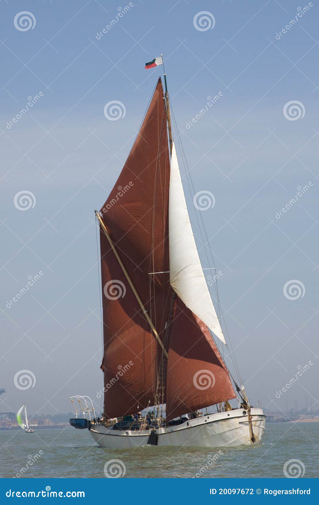 Thames Sailing Barge stock photo. Image of industry, spritsail - 20097672