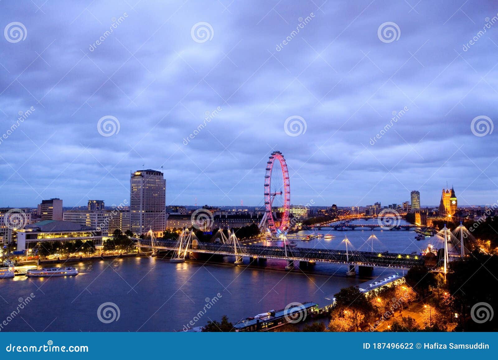 Thames View Eastwards. Beautiful View Editorial Photography - Image of ...