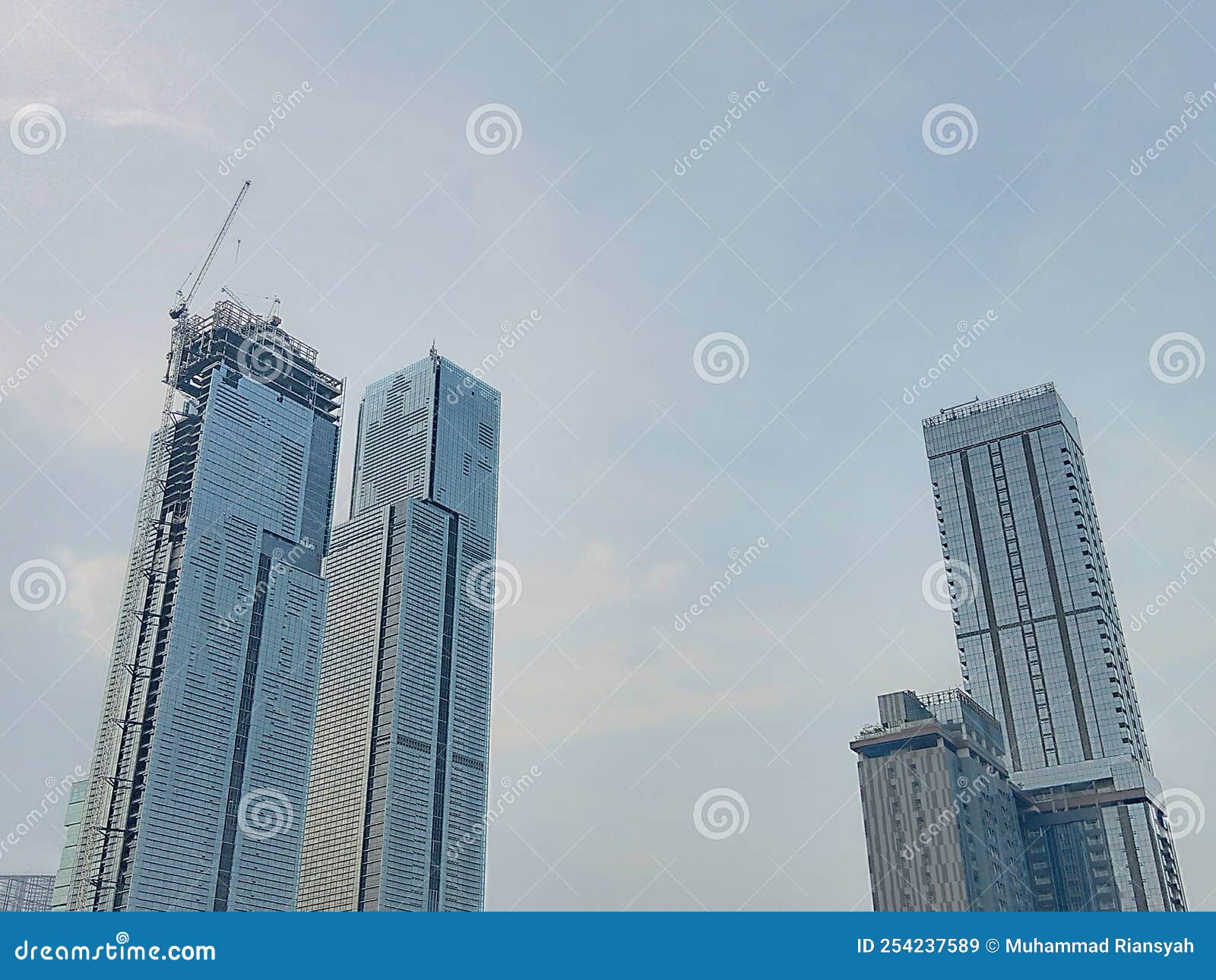 Thamrin Nine Tower and Promimade 57 Tower Project at Jakarta Stock ...