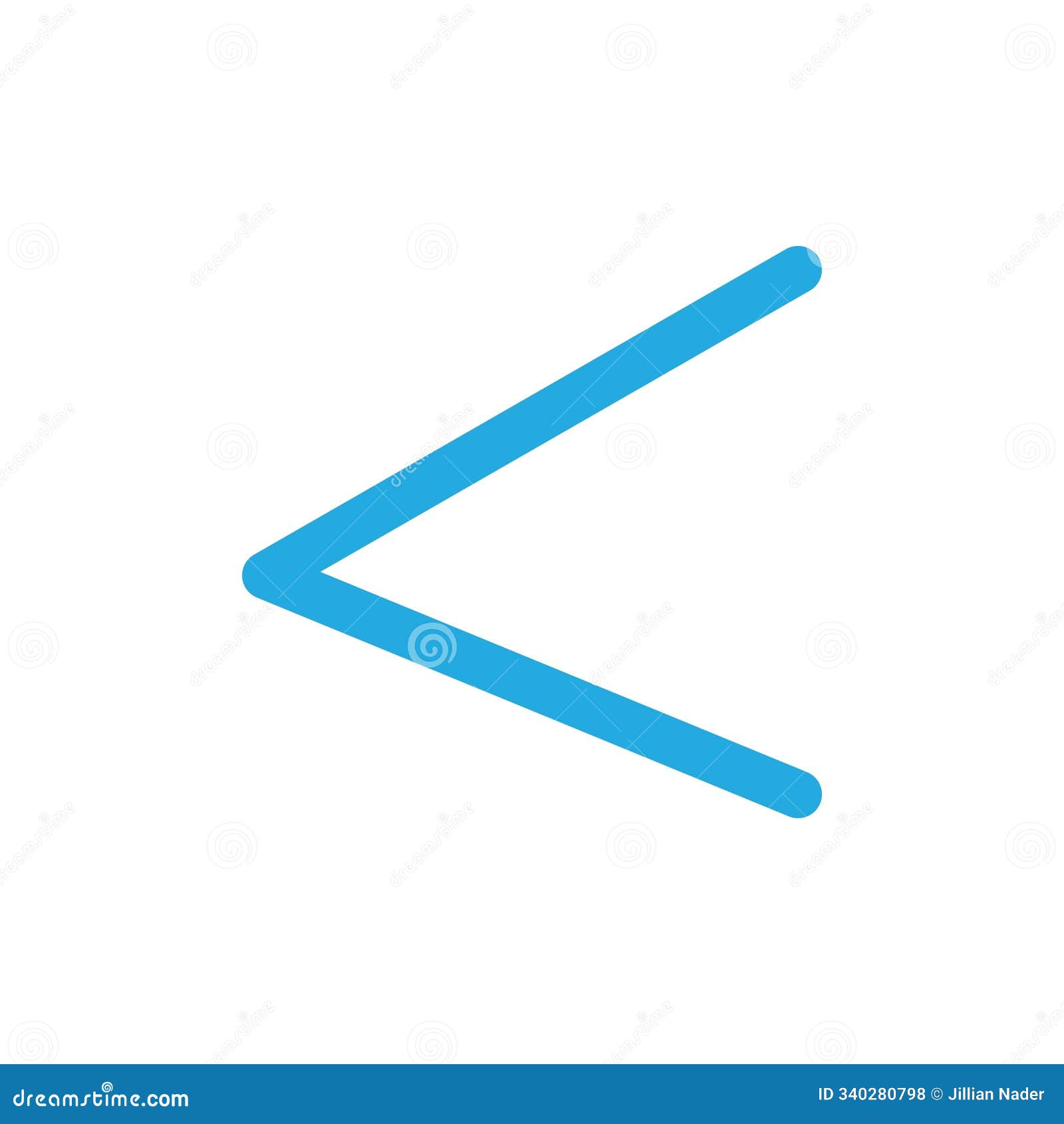 Is less Than Icon Simple Vector Symbol Stock Vector - Illustration of ...