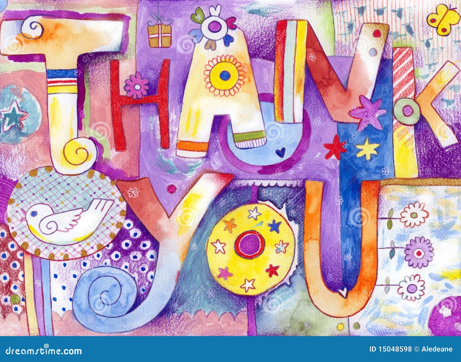 Thank You stock illustration. Illustration of card, greeting - 15048598