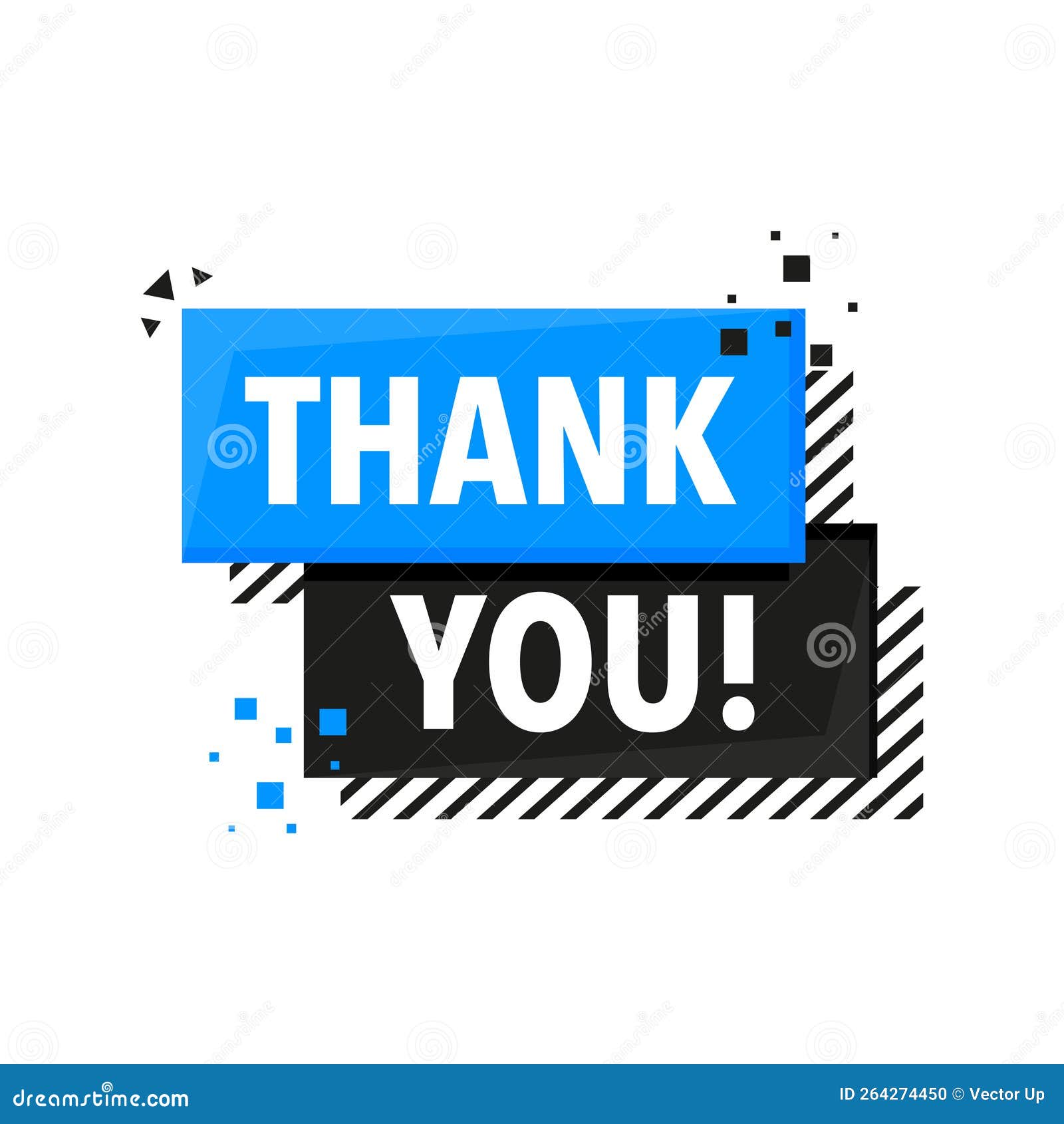 Thank You Banner, Label, Template. Vector Illustration. Stock Vector ...