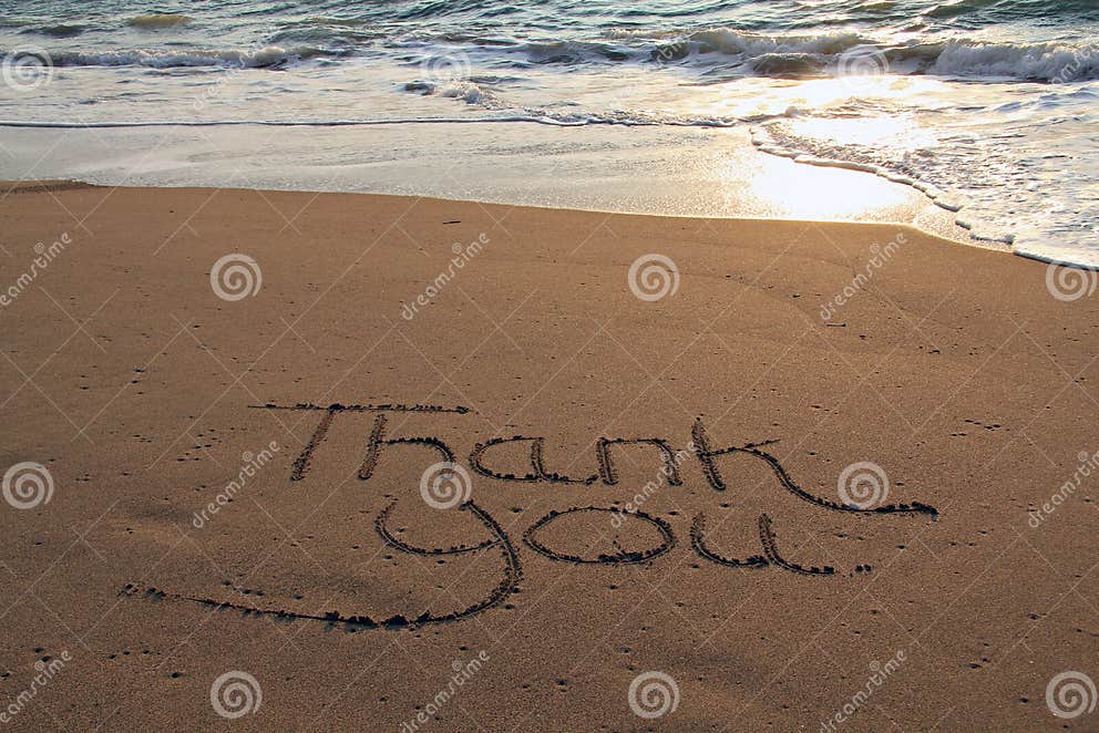 Thank you beach stock image. Image of sandy, destination - 29206675
