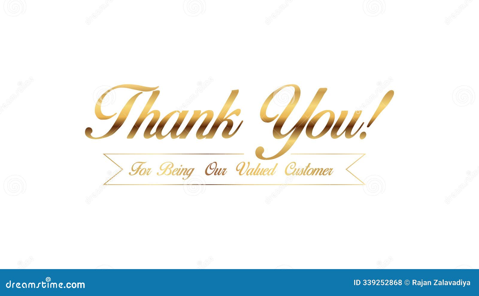 Thank You for Being Our Valued Customer. Thank You Greetings for ...