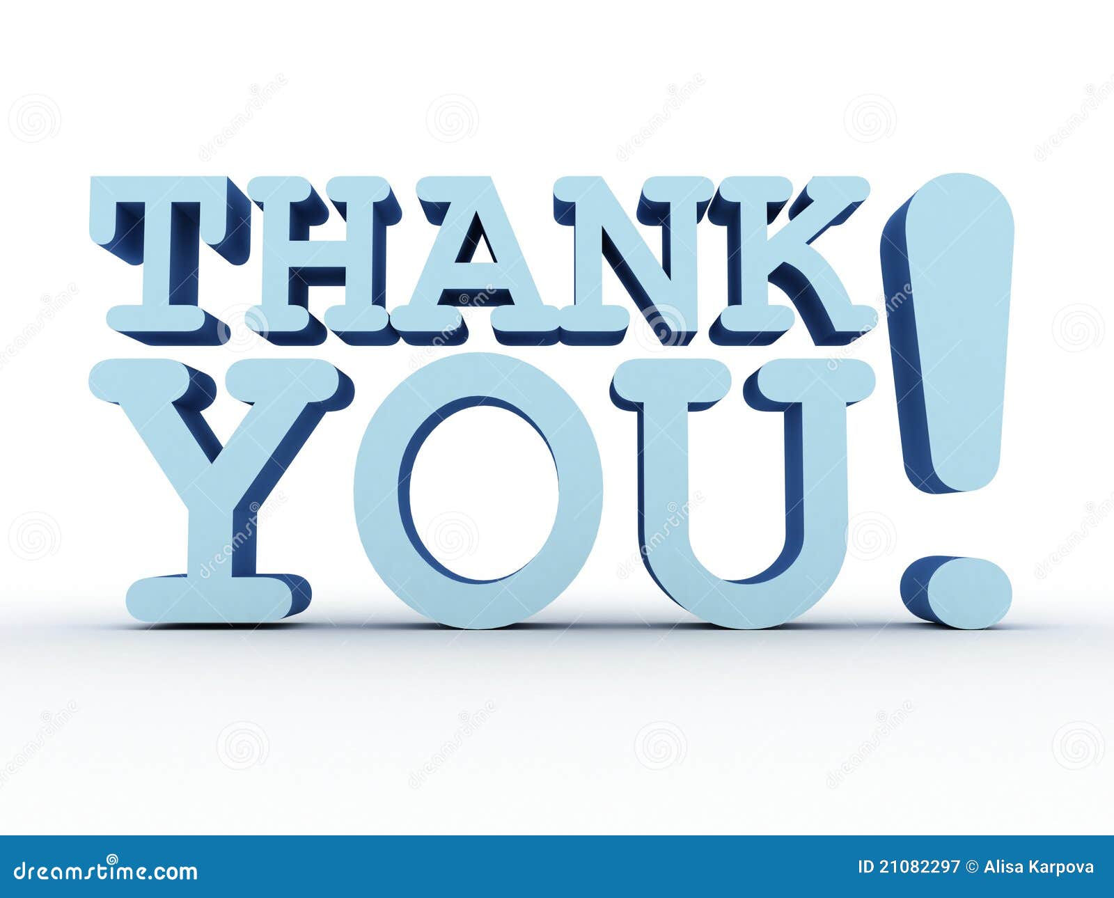 Thank You Smiley Face Blue