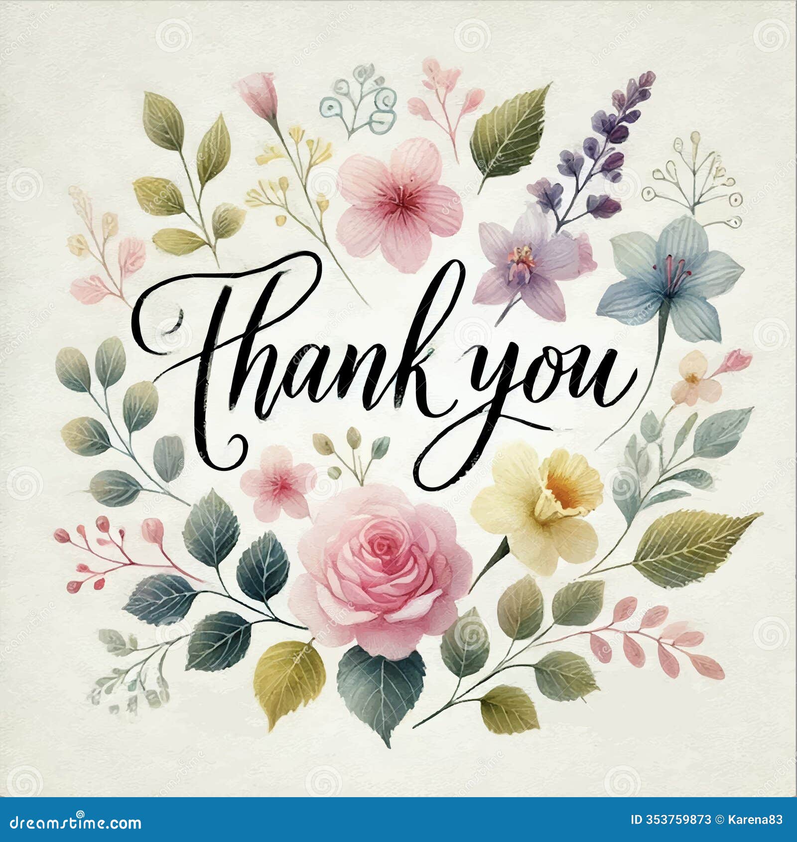 THANK YOU CALLIGRAPHY DESIGN in VECTOR Stock Illustration ...