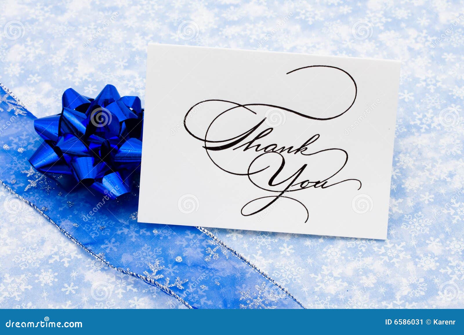 Blue Ribbons Thank You