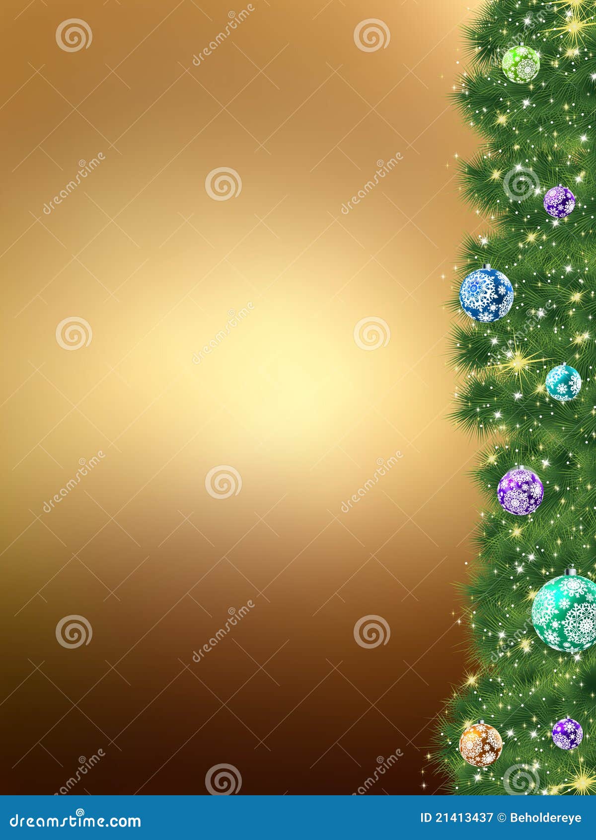 Thank You Card a Bright Christmas. EPS 8 Stock Vector - Illustration of ...