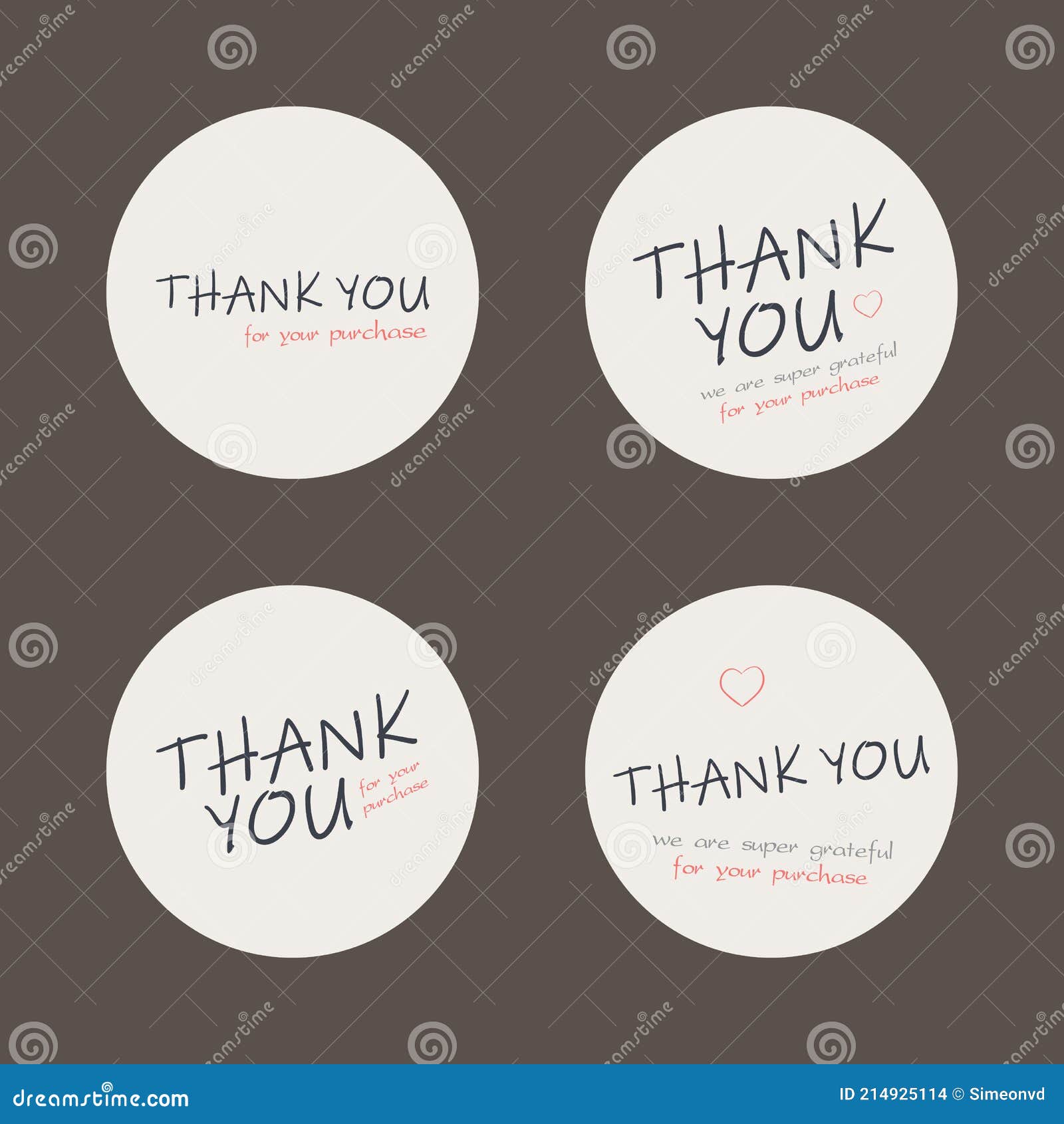 Thank You Card. Thanks Sticker. Vector Illustration Stock Vector ...