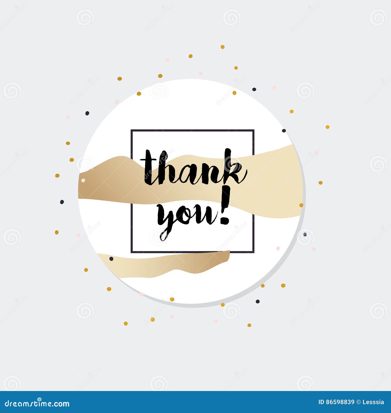 Thank you card. stock vector. Illustration of hand, card - 86598839
