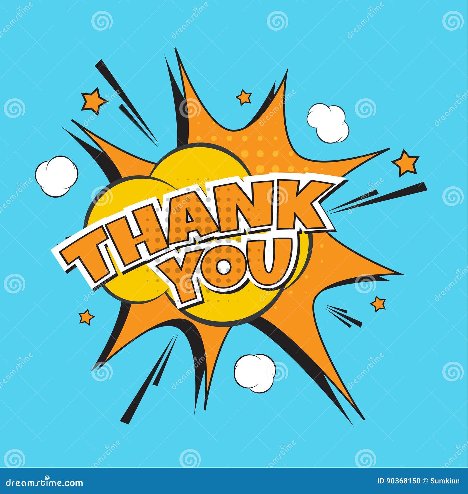 Thank you card. stock vector. Illustration of phrase - 90368150