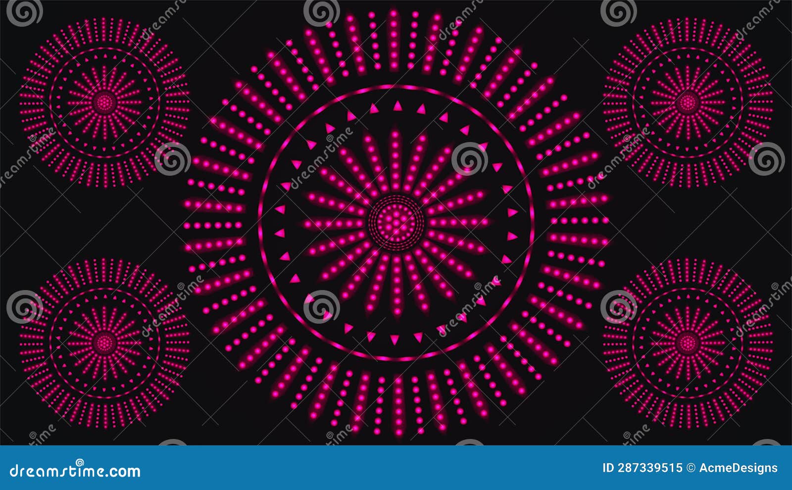 Broadcast Spinning Hi-Tech Blinking Illuminated Patterns, Magenta ...