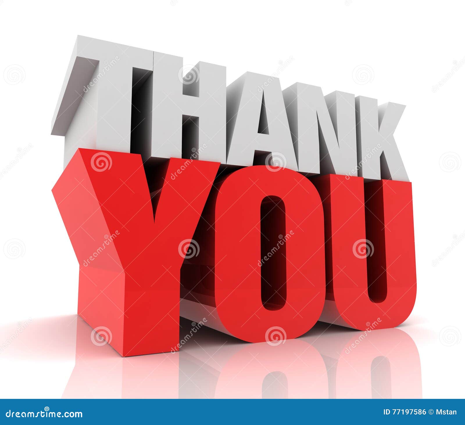Thank you 3d illustration stock illustration. Illustration of message ...
