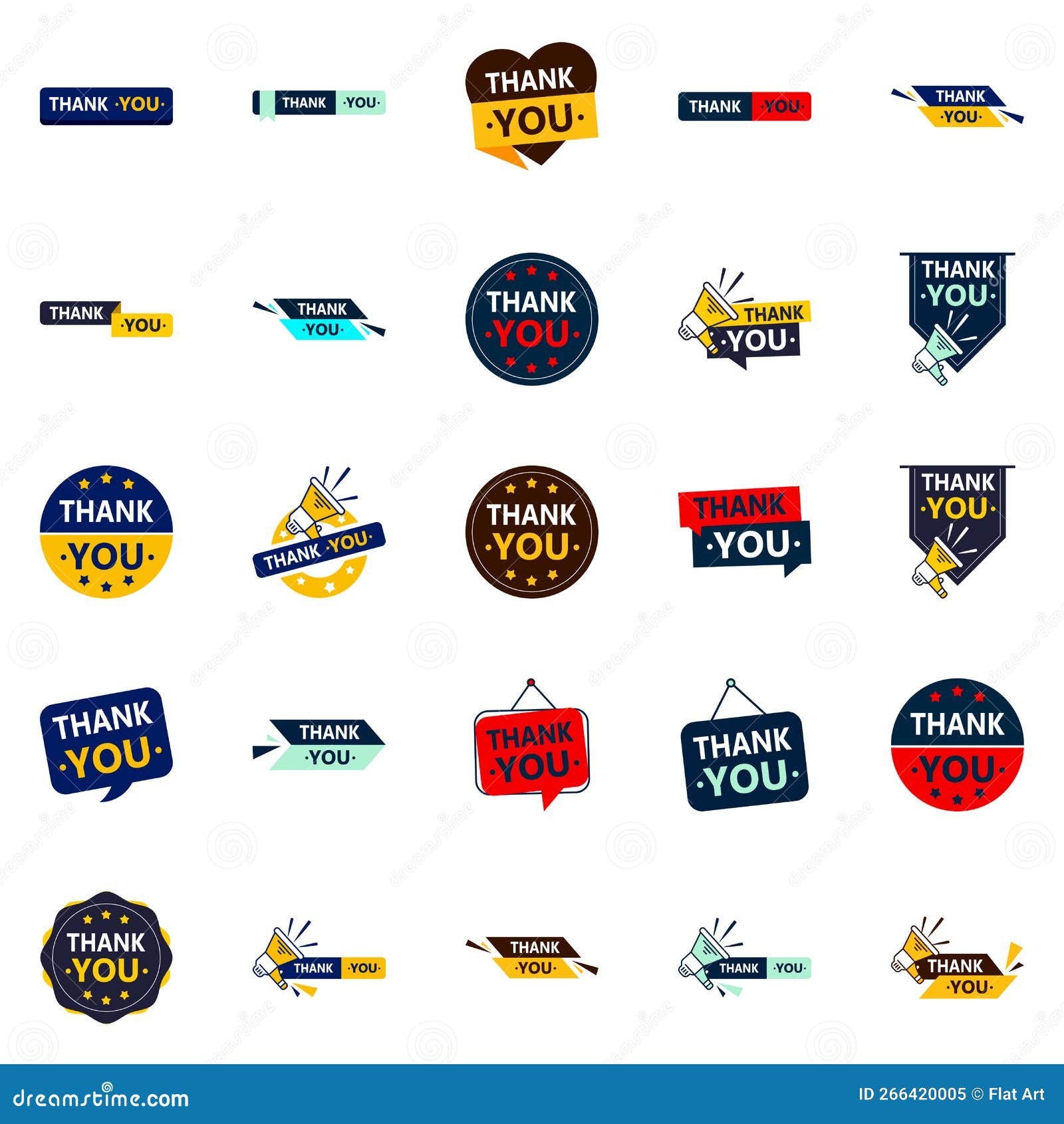 Thank You 25 Eye Catching Vector Designs for Showing Appreciation Stock ...