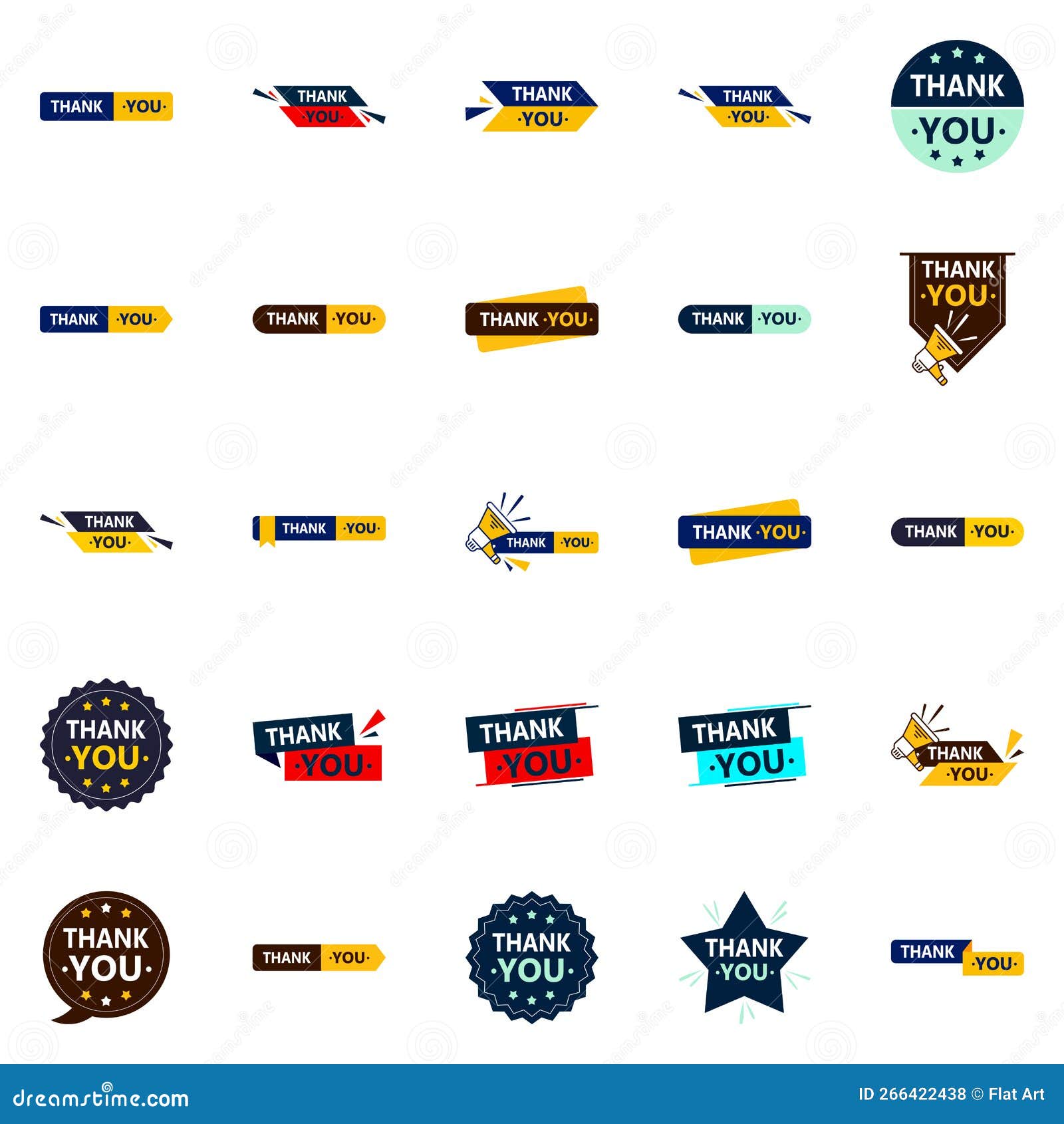 Thank You 25 Eye Catching Vector Designs for Showing Appreciation Stock ...