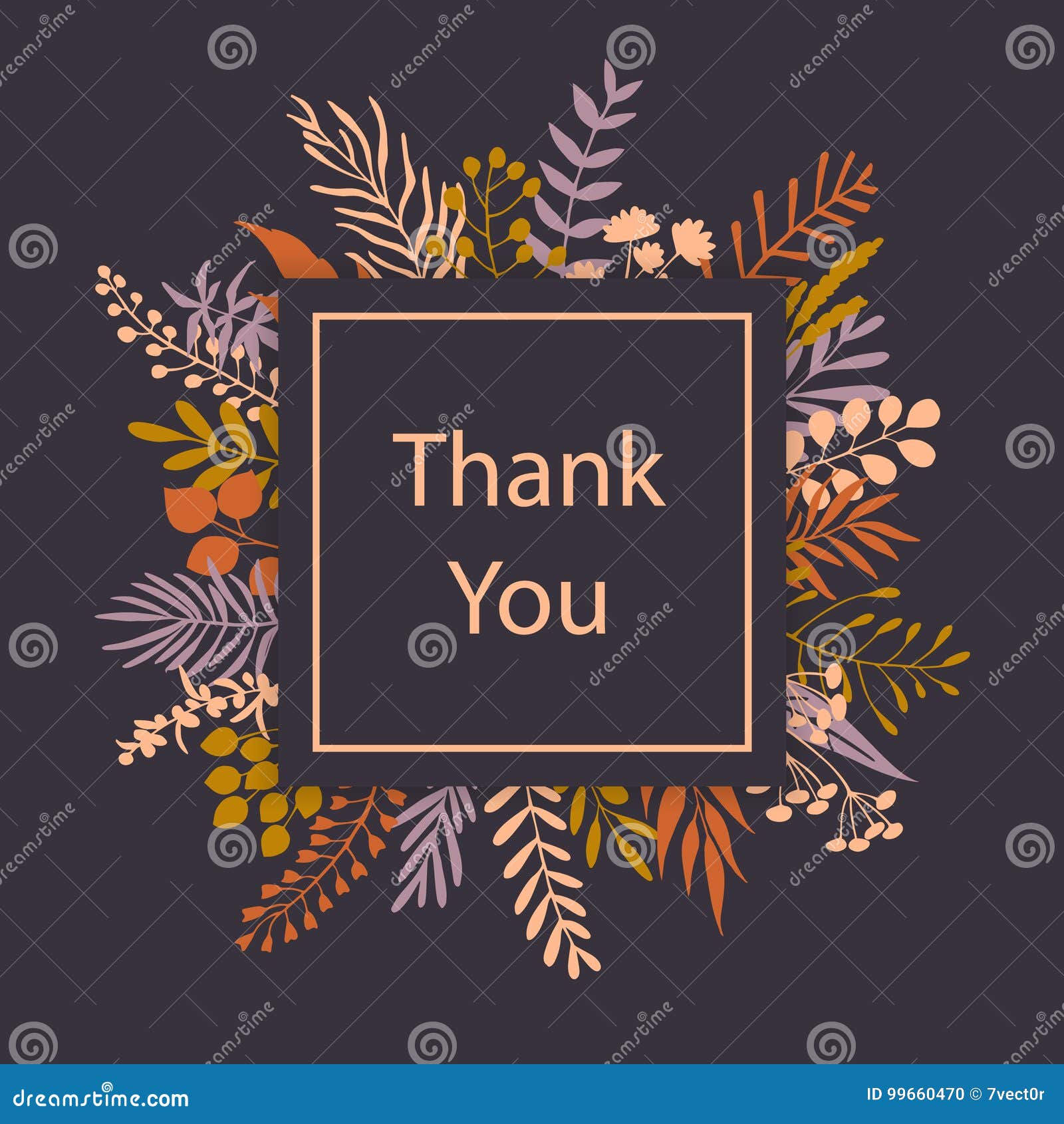 Thank You Frame Outline Stock Illustrations – 786 Thank You Frame ...
