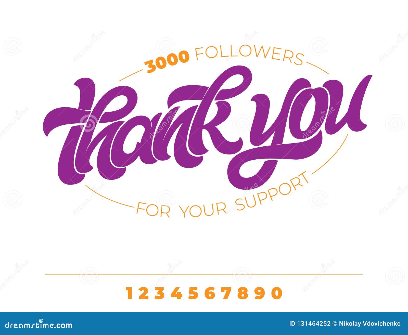 Thank You Your Support Hand Drawn Stock Illustrations 20 Thank You