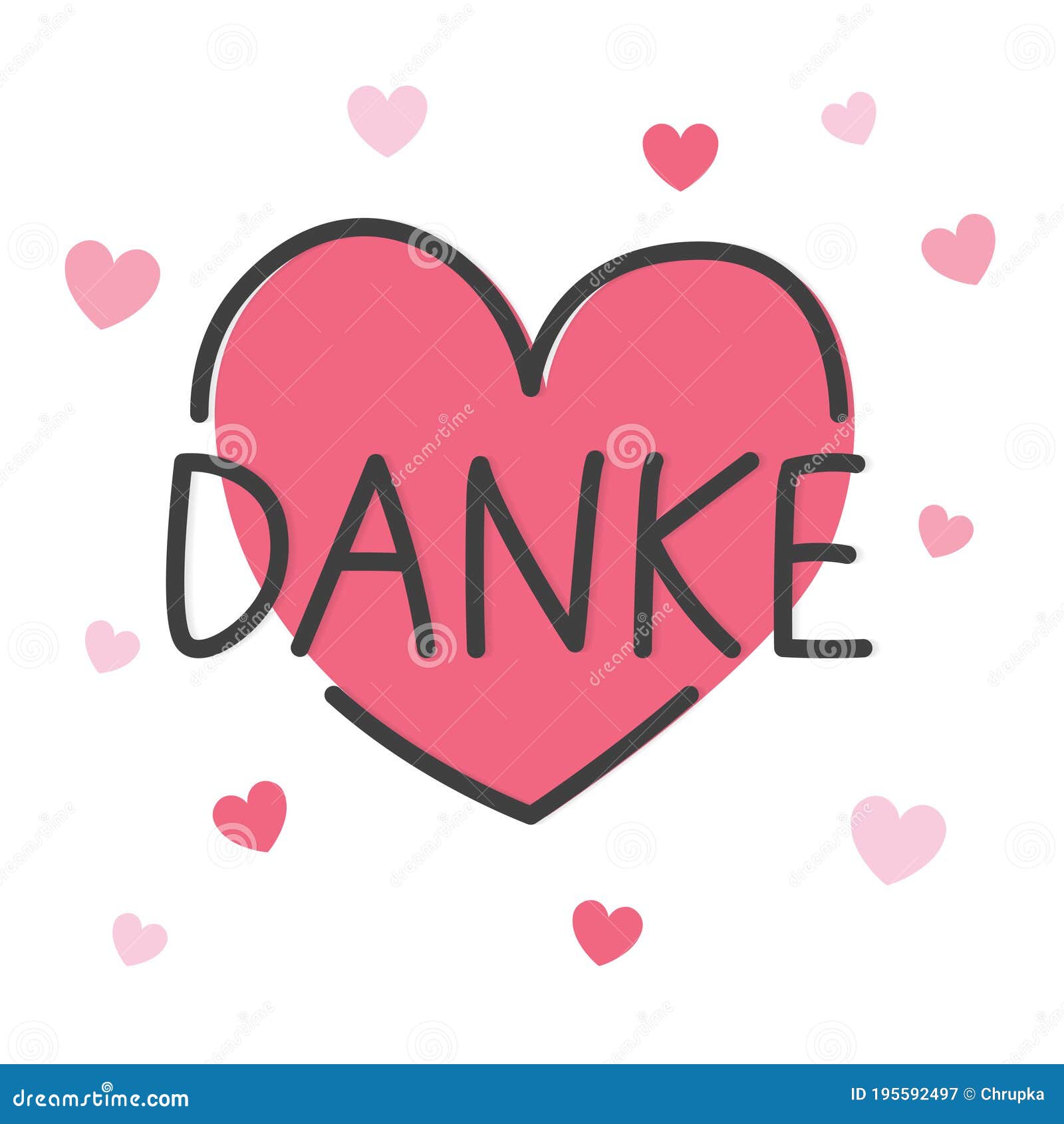 Thank You in German Concept Stock Vector - Illustration of concept ...