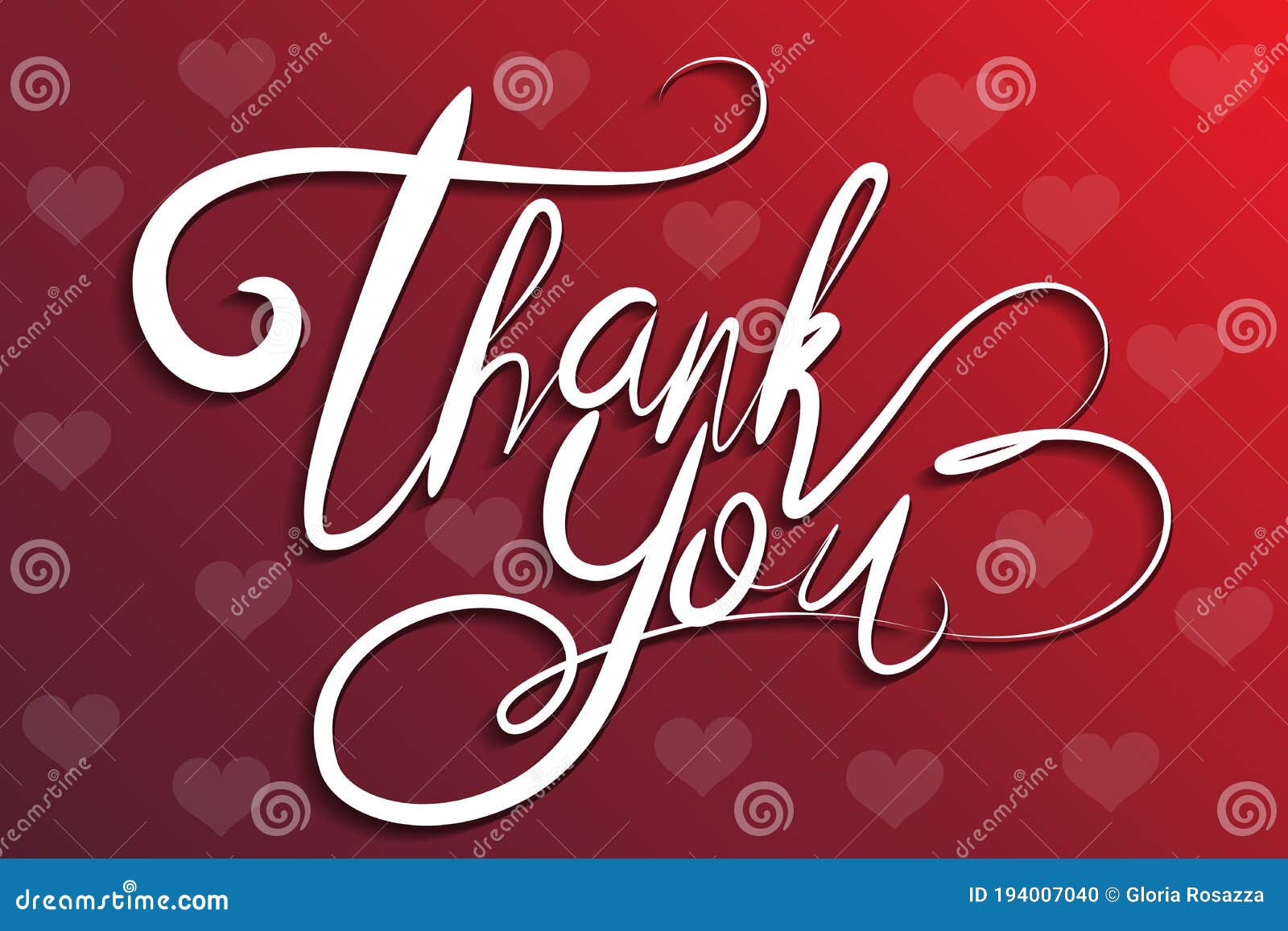 Thank You Card Hearts Red Stock Illustrations – 244 Thank You Card ...