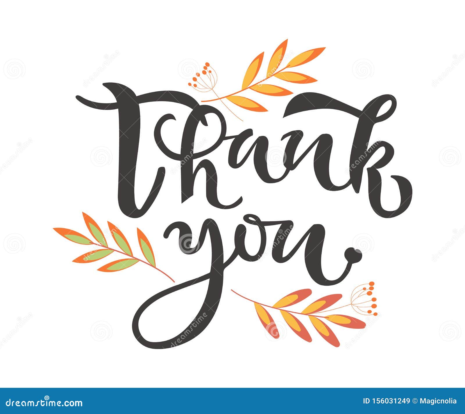 Thank You Hand Drawn Text with Leaves on Background. Thank-you Quote ... Thank You Hand Drawn Text with Leaves on Background. Thank-you Quote ...