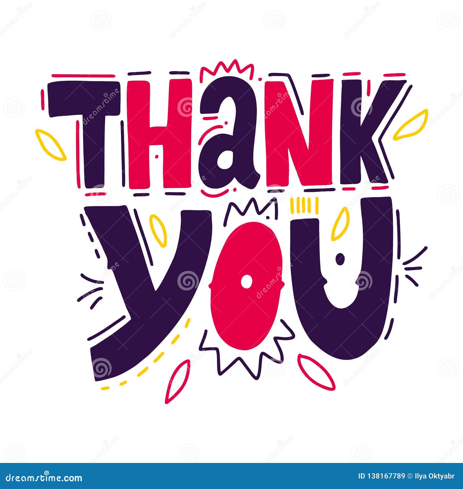 Thank You Hand Drawn Vector Lettering. Thank You Card. Vector ... Thank You Hand Drawn Vector Lettering. Thank You Card. Vector ...