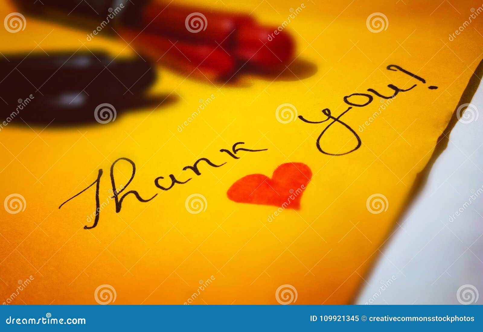 Thank You! Heart Text Picture. Image: 109921345