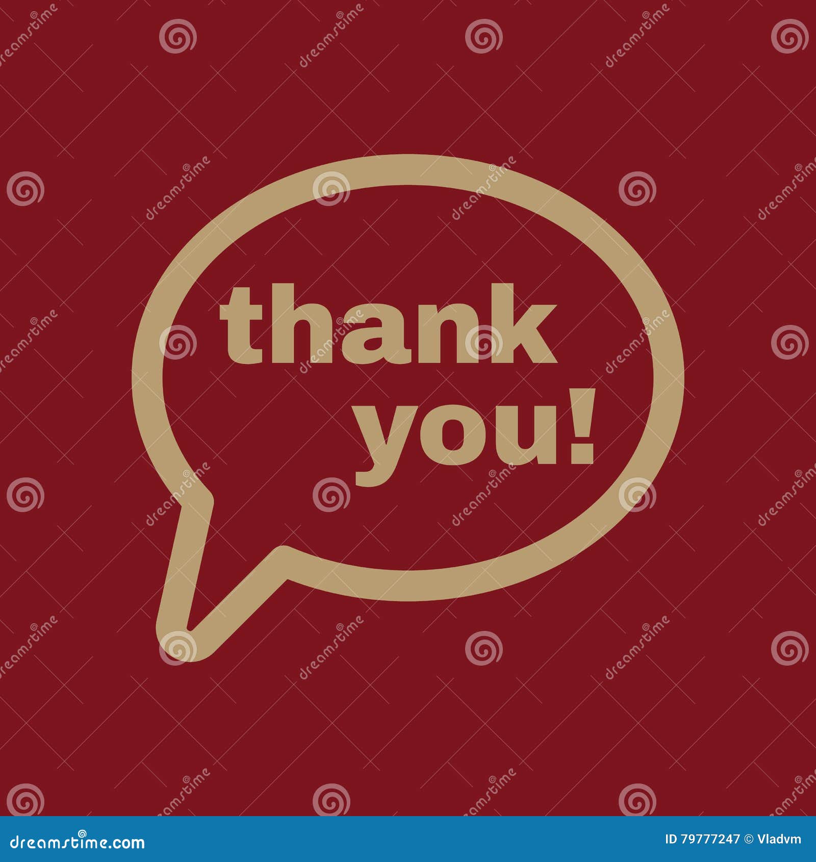 The Thank You Icon. Thanks Symbol Stock Vector - Illustration of object ...