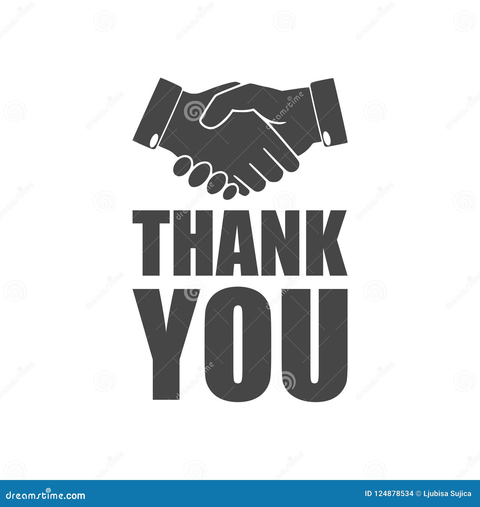 Thank you icon stock vector. Illustration of idea, print - 124878534