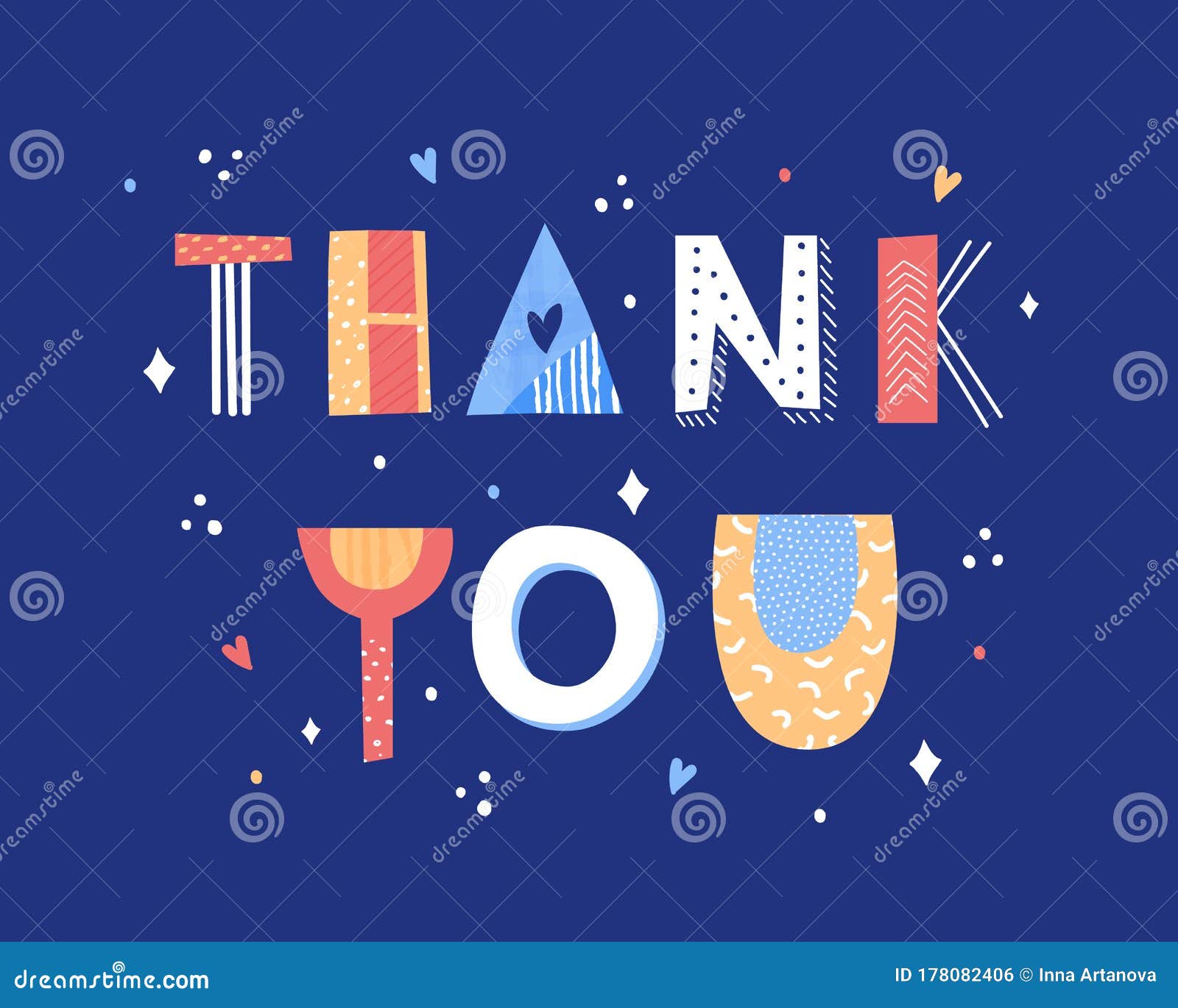 Thank you lettering. stock vector. Illustration of modern - 178082406