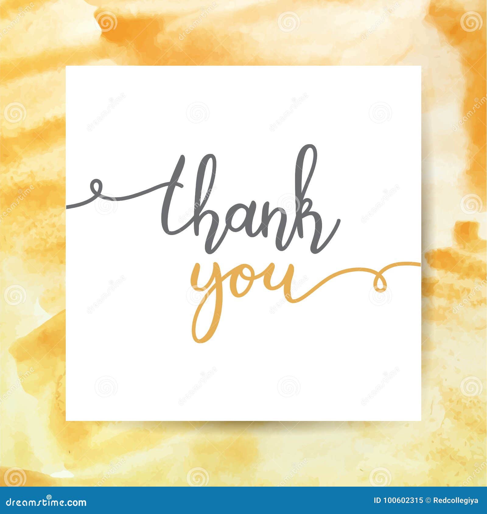 Thank you lettering stock vector. Illustration of lettering - 100602315