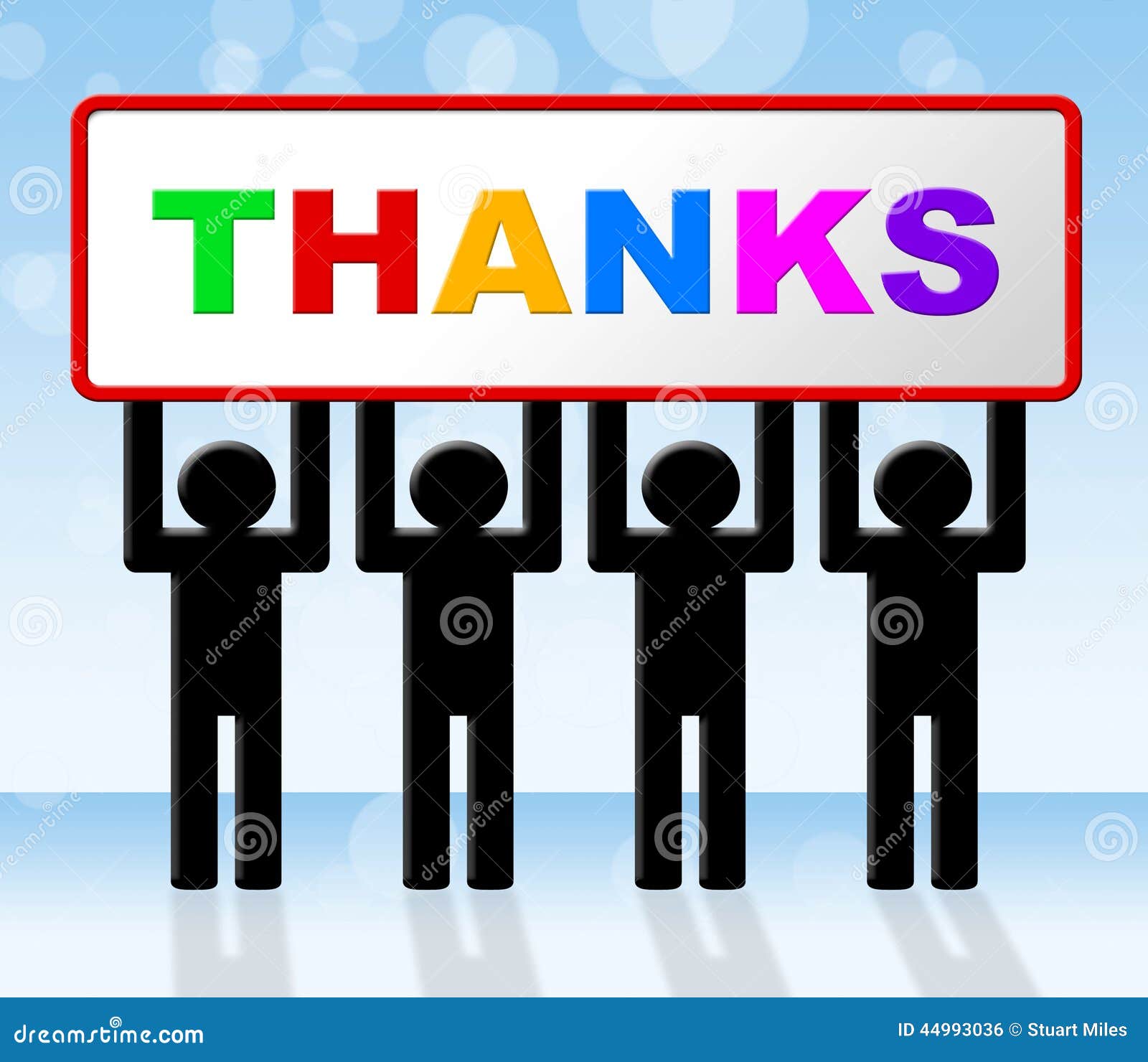 Thank You Means Many Thanks and Grateful Stock Illustration ...