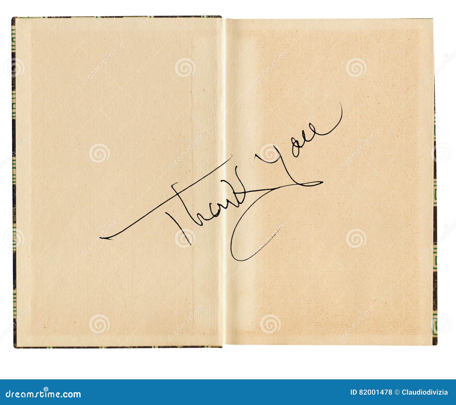 Thank You Message on Book Page Stock Photo - Image of mail, paper: 82001478