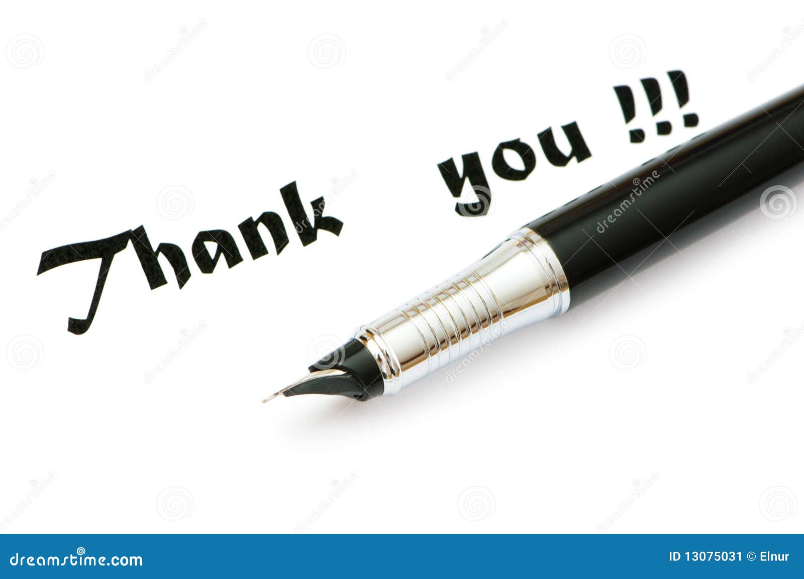 Fountain Pen Writing Thank You