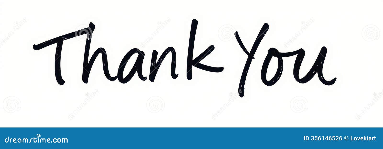 Thank You Message Written in Elegant Cursive Font on a Plain Background ...