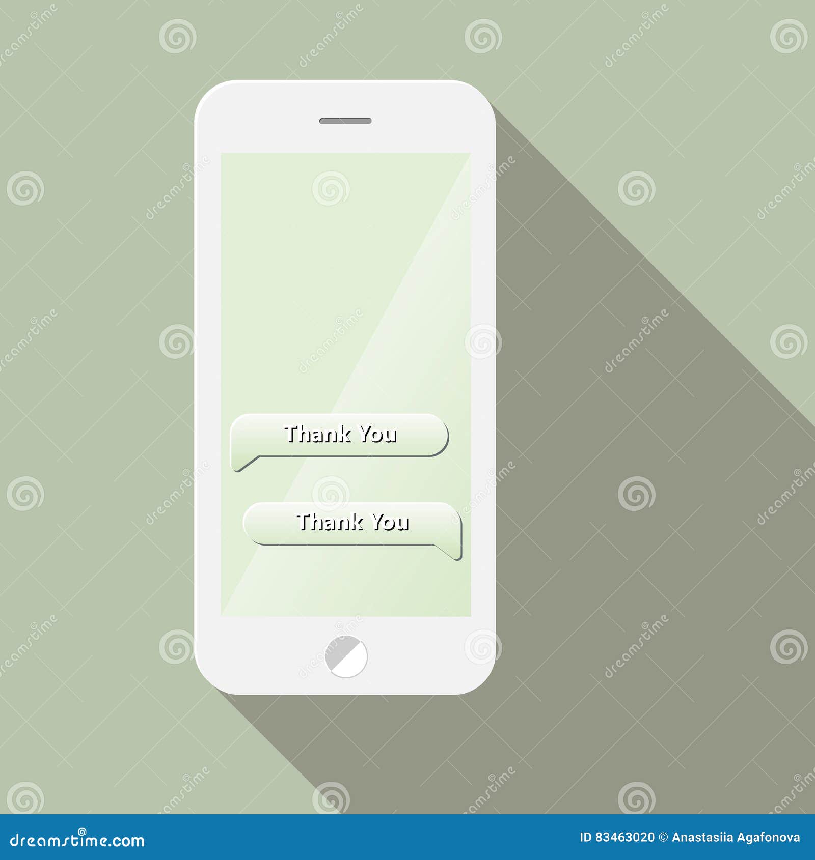 Thank You messages stock vector. Illustration of device - 83463020