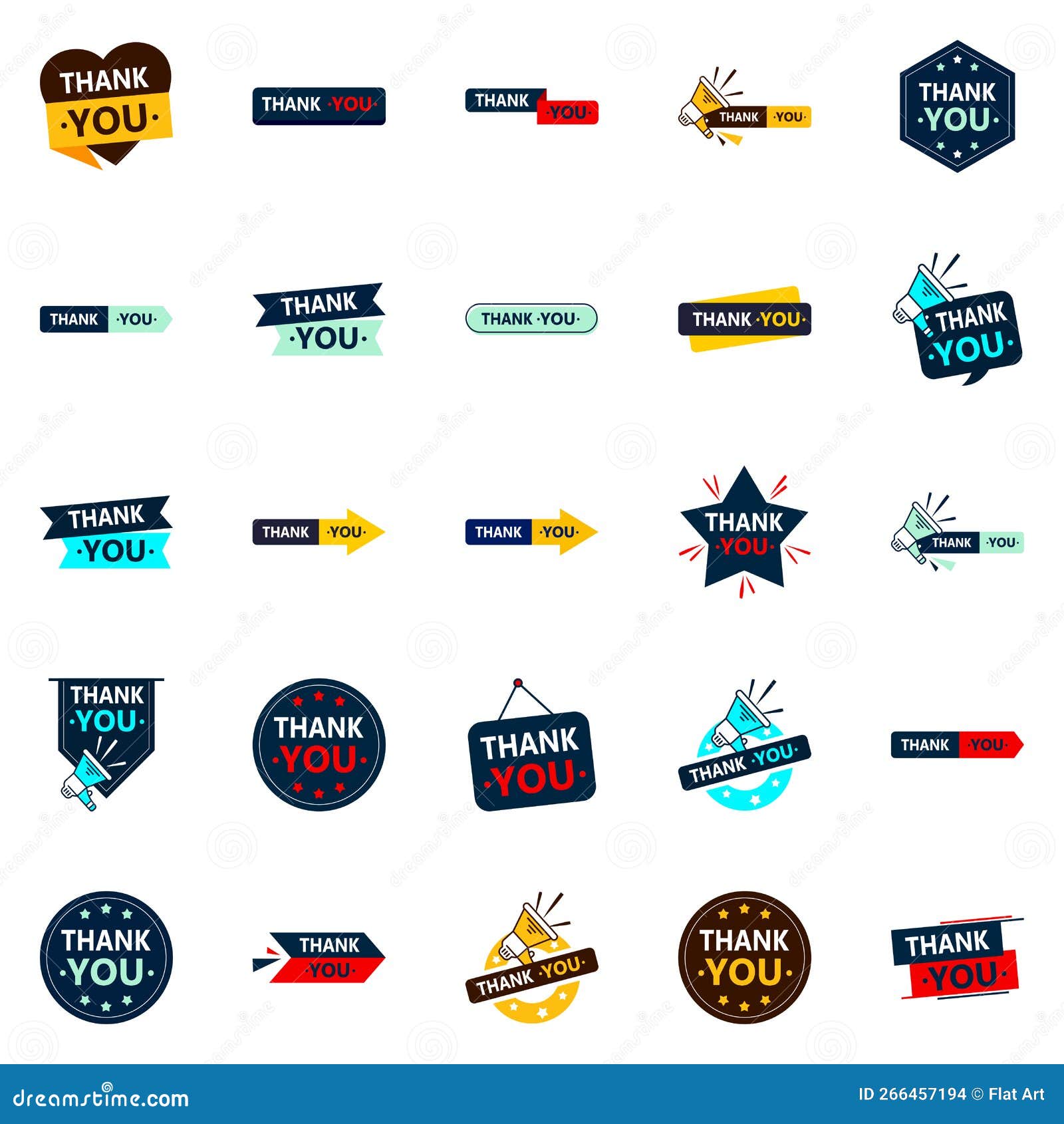 Thank You 25 Modern Vector Elements for a Contemporary Twist on Thanks ...