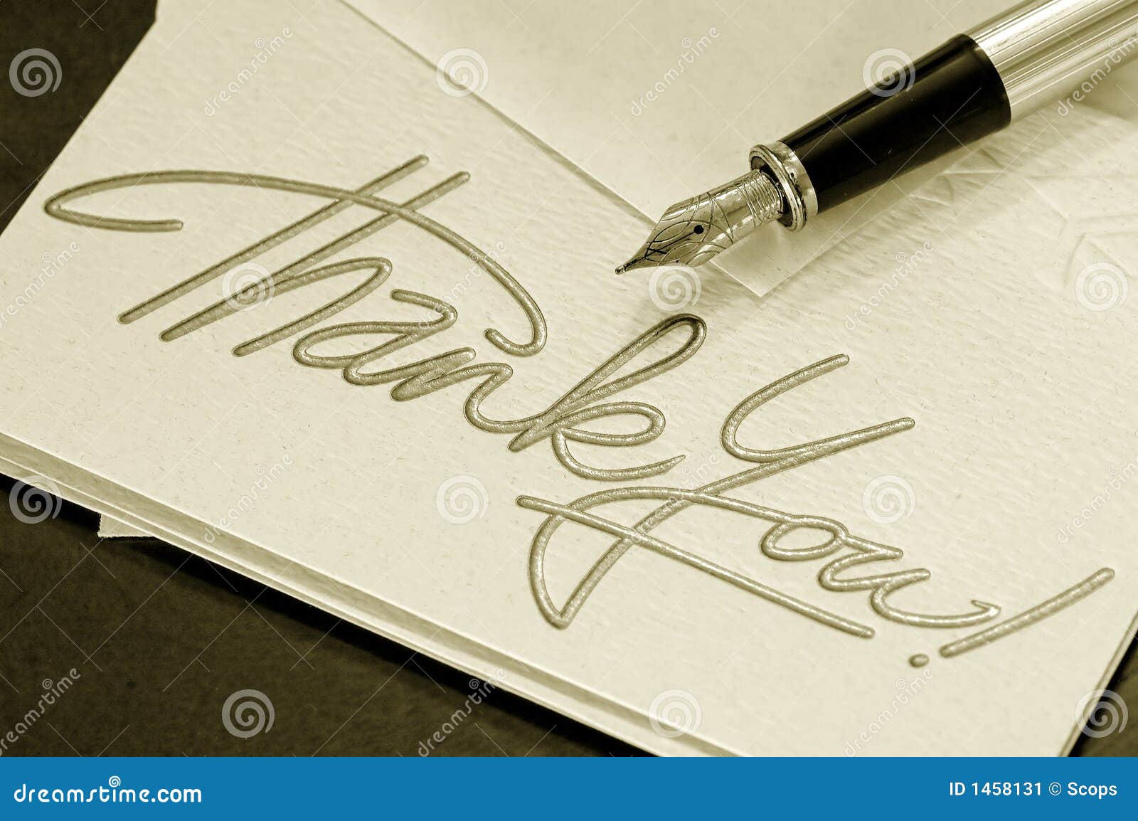 Thank you note stock image. Image of mailing, present - 1458131