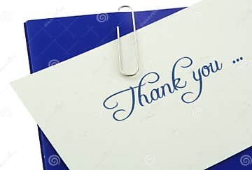 Thank you note stock photo. Image of documentation, gratitude - 3046560