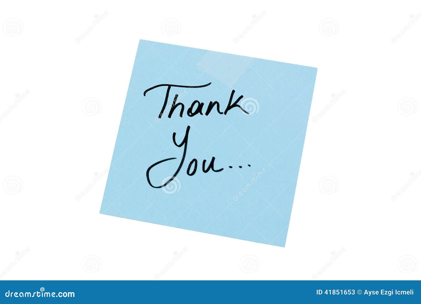 THANK YOU NOTE stock image. Image of letter, present - 41851653