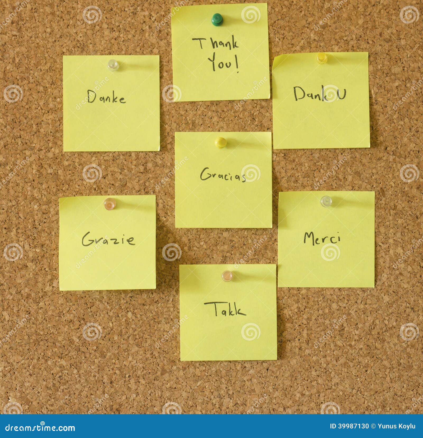 Thank You Notes stock photo. Image of dank, thanks, gracias - 39987130