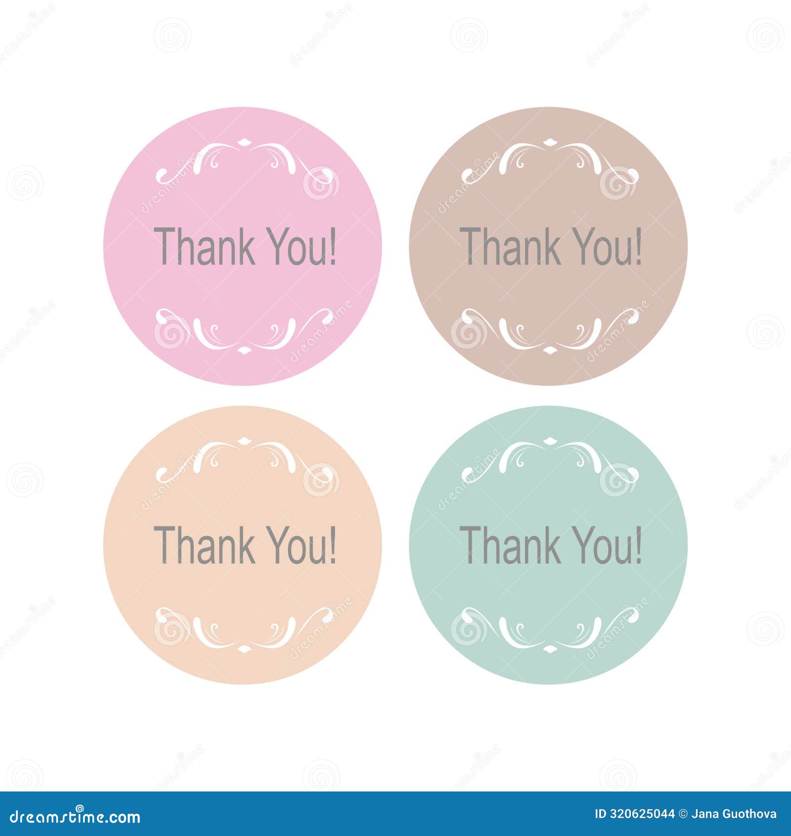 Thank You Labels With Light Effects, Signboard Stickers With Text Of ...