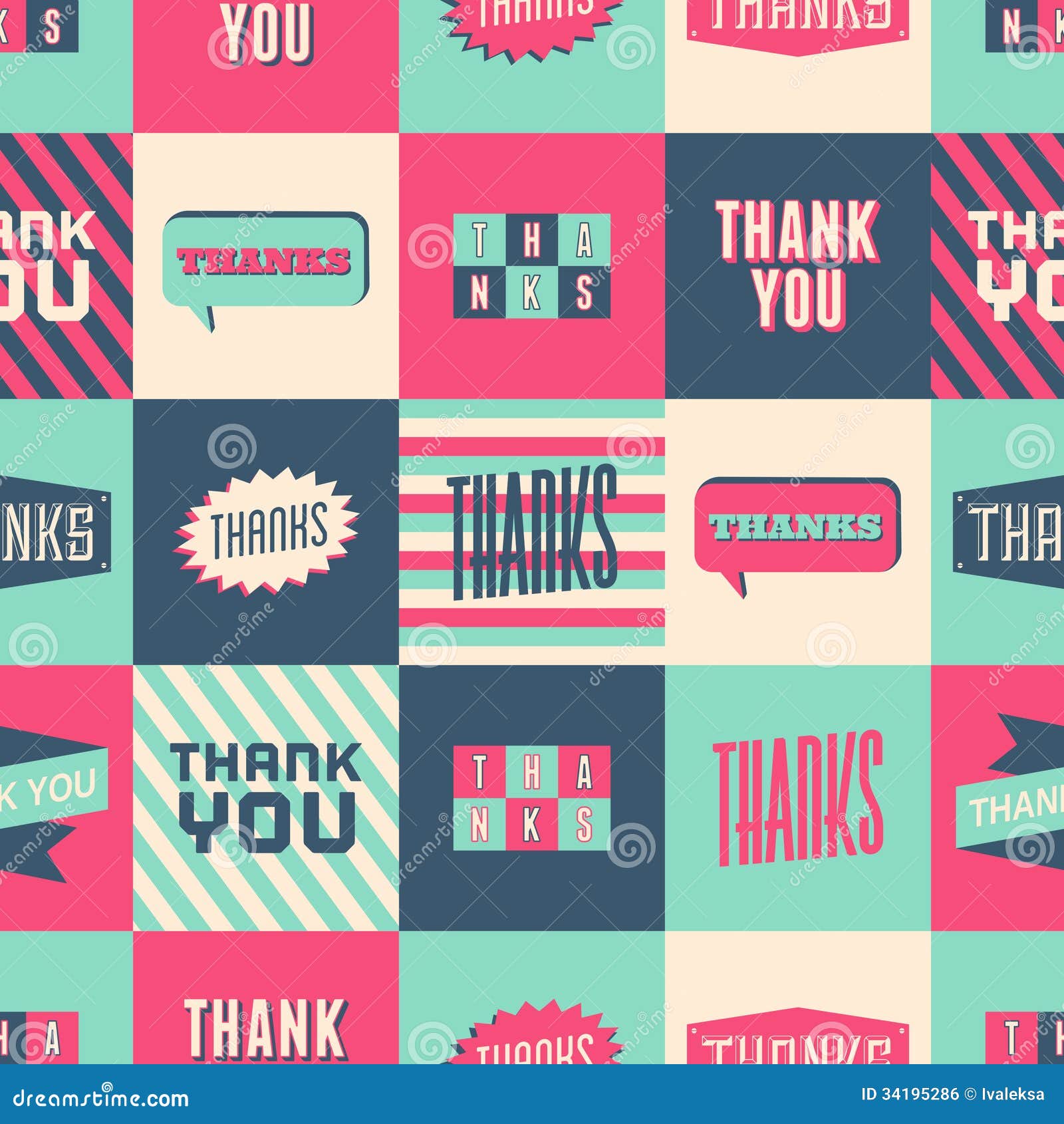 Thank You Seamless Pattern stock vector. Illustration of give - 34195286